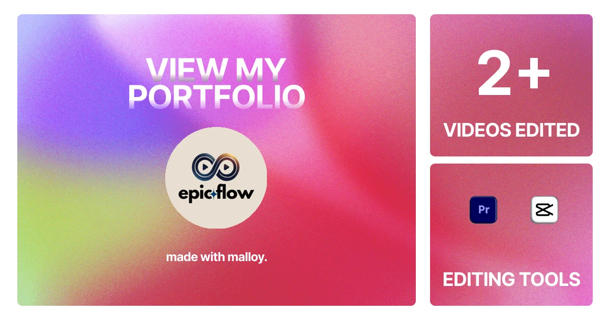 Epic Flow | Video Editor Portfolio